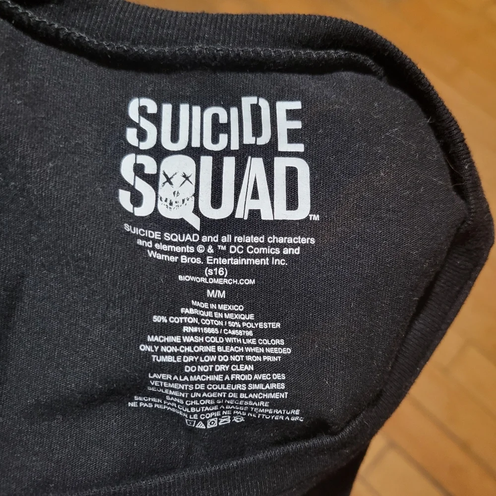 Suicide Squad | Tops | Puddin Suicide Squad Raw Edge Drop Arm Hole ...